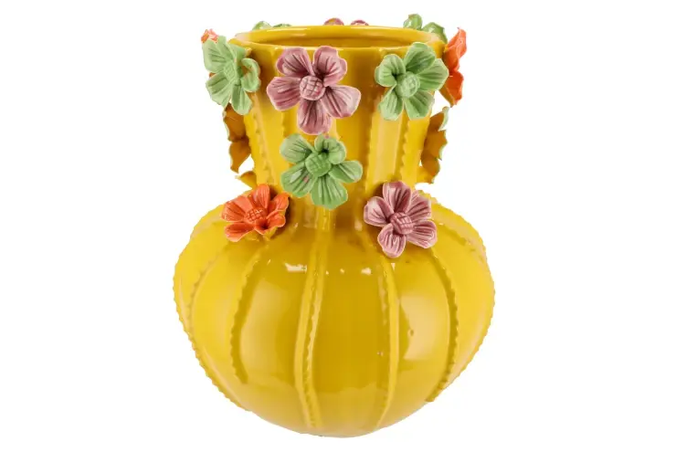 Bloemenvaas Geel 26 33 Bloemen Vaas Flower Vase Yellow Daan Kromhout ...