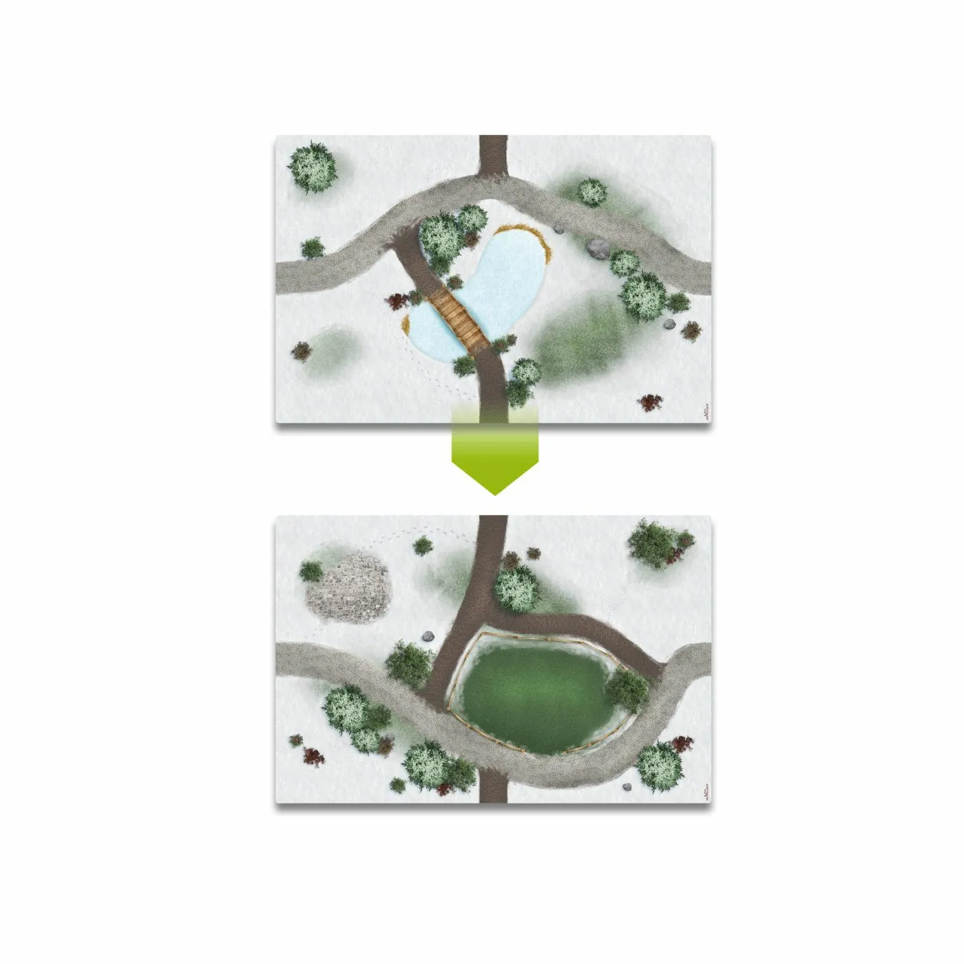 Grondplaat vijver/weiland l59b39cm - Tuincentrum Outlet