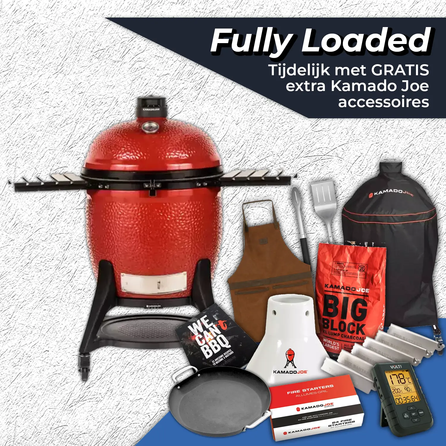 Kamado Joe Big Joe III Fully Loaded - Tuincentrum Outlet