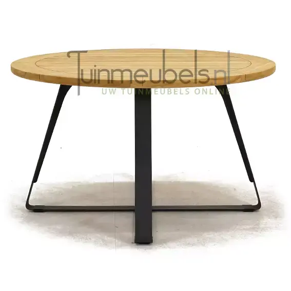 Tuintafel Basso Teak 130 cm Rond - Tuincentrum Outlet