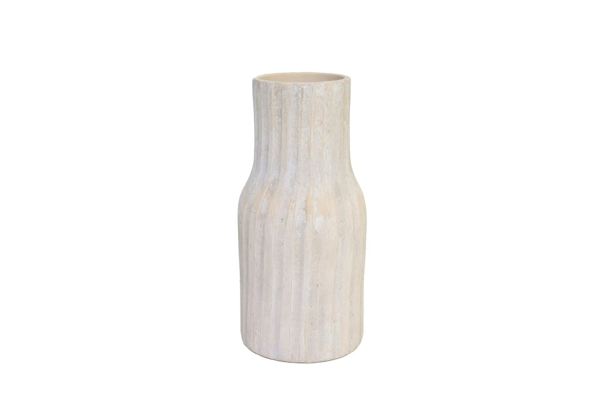 Vaas vigo d19h40cm zand beige - Tuincentrum Outlet